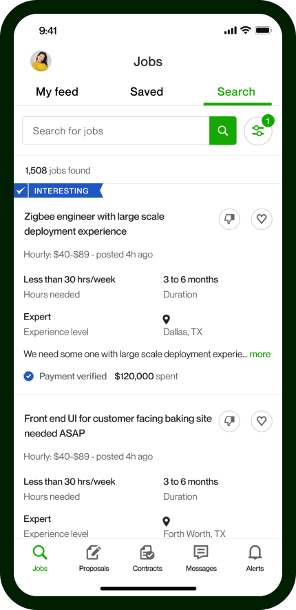 Upwork Mobile App - For Clients and Freelancers